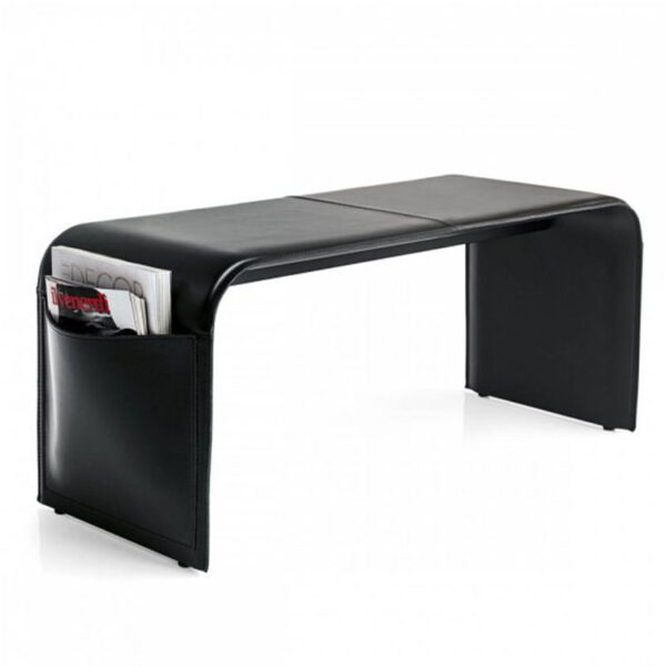 CALLIGARIS Shape Leather Upholstered Bench | DōMA Home Furnishings